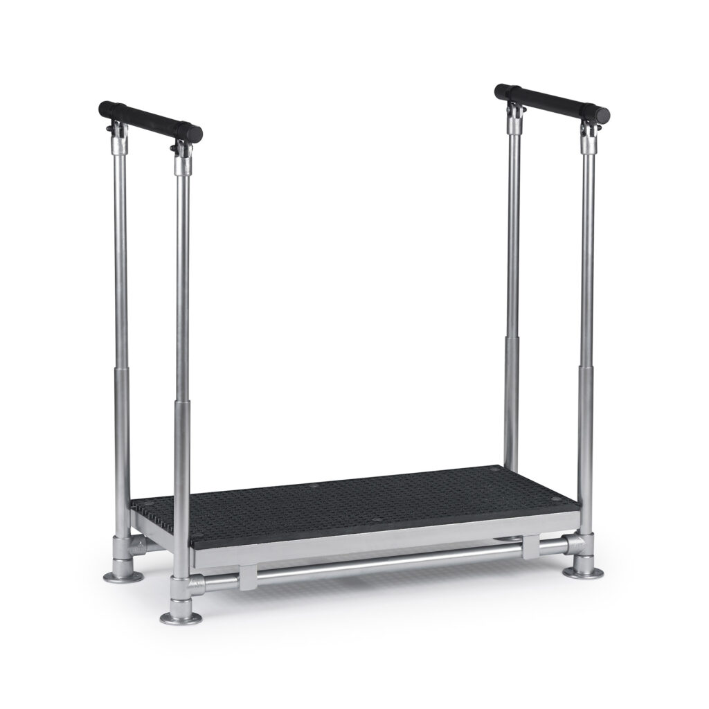 Slip Resistant Half Steps With Handrails - Ramps For Access